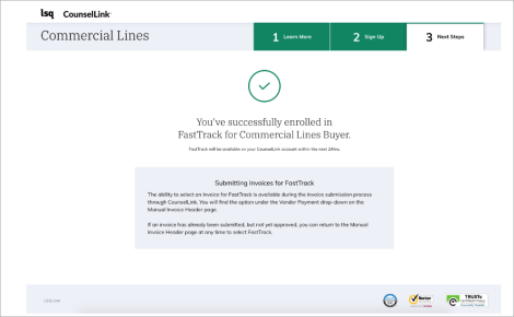Using FastTrack Invoices – CounselLink Law Firm