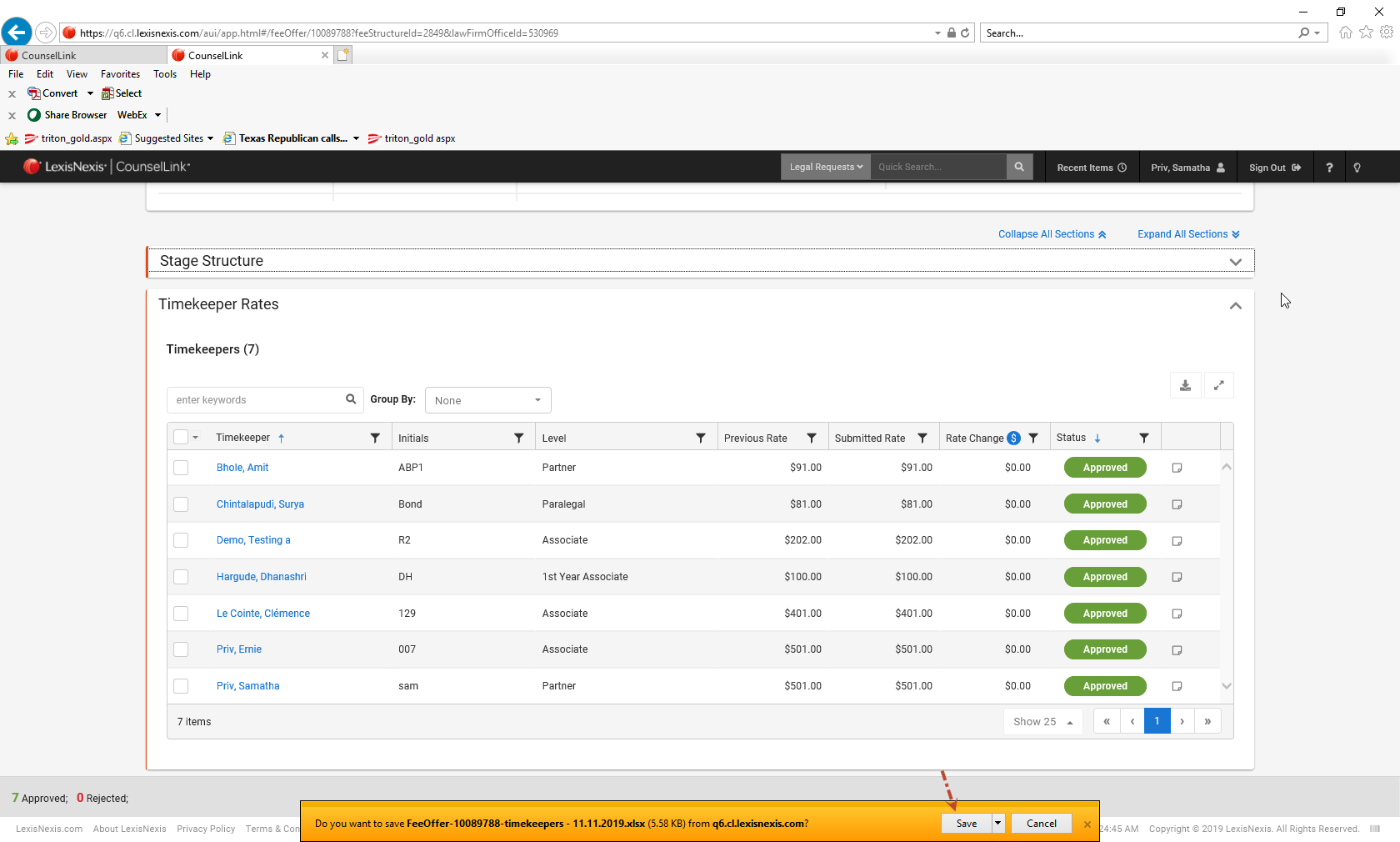 Timekeepers – CounselLink Law Firm
