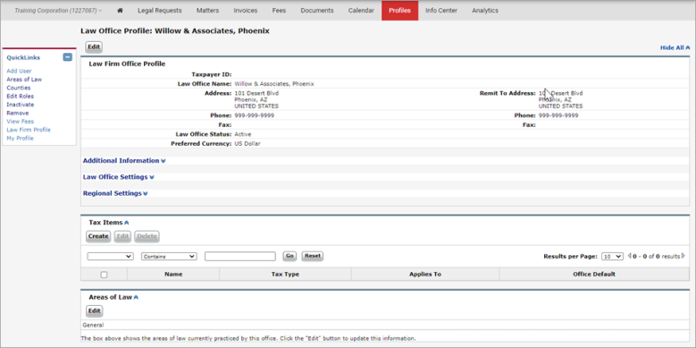 Creating and Managing Users – CounselLink Law Firm