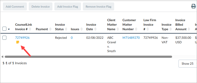 Fixing Rejected Invoices – CounselLink Law Firm